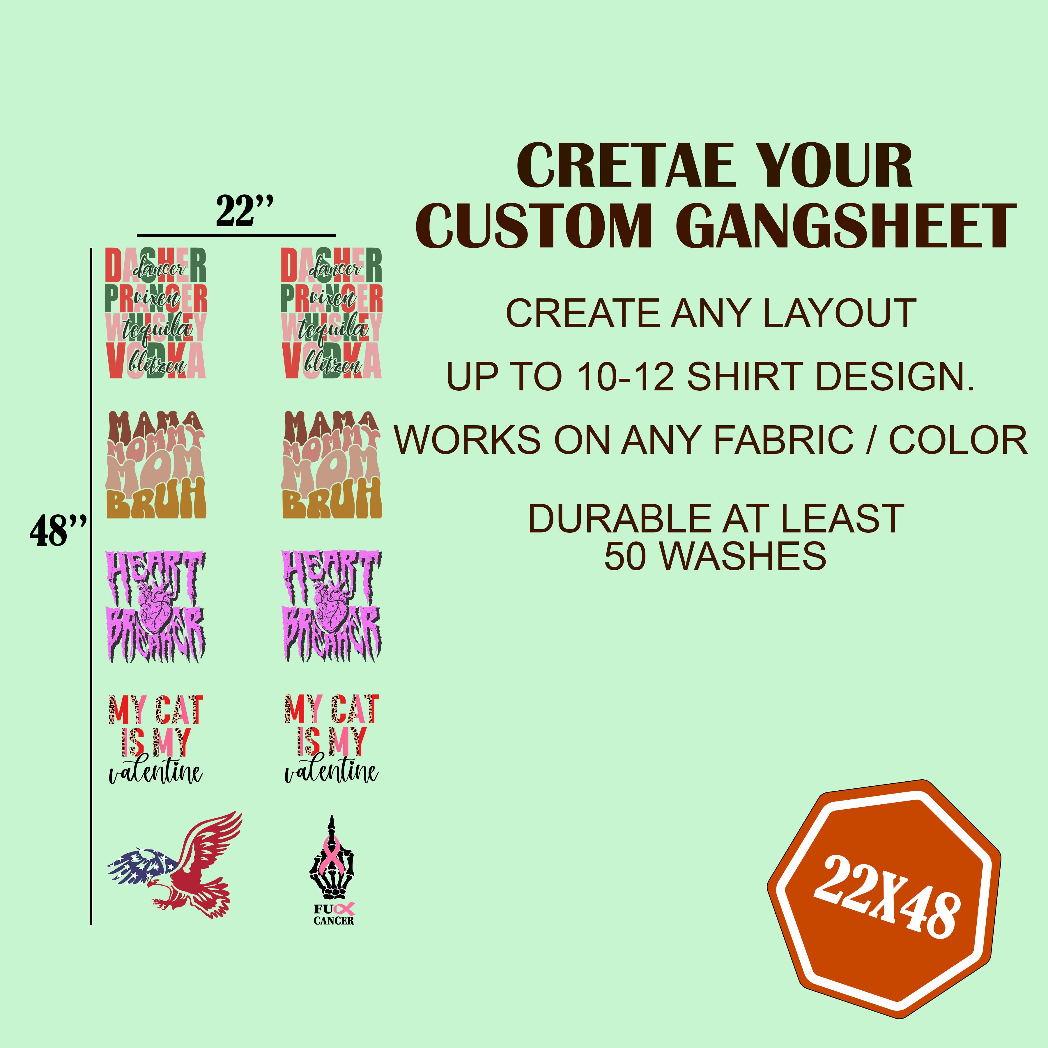 Create Your Gang Sheet – DTF TOWN